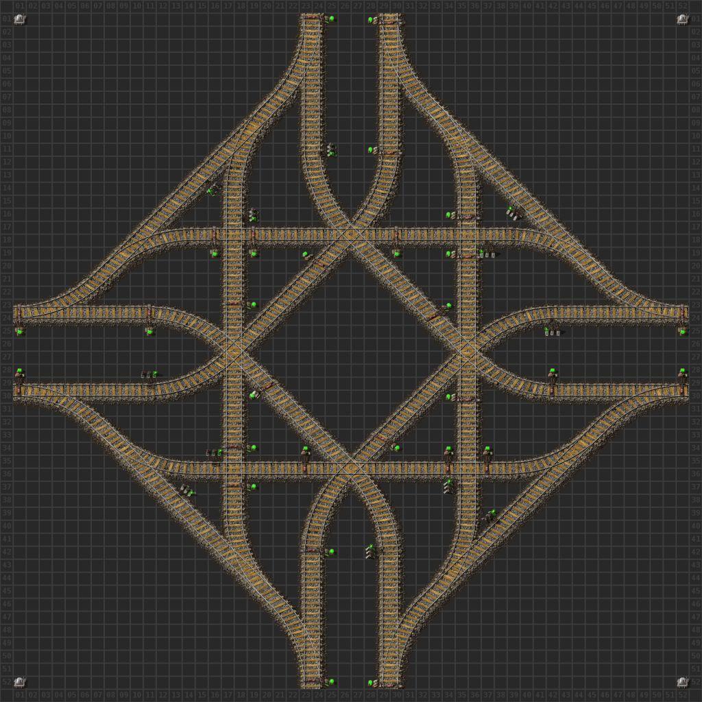 3 and 4 way intersections - Factorio Forums